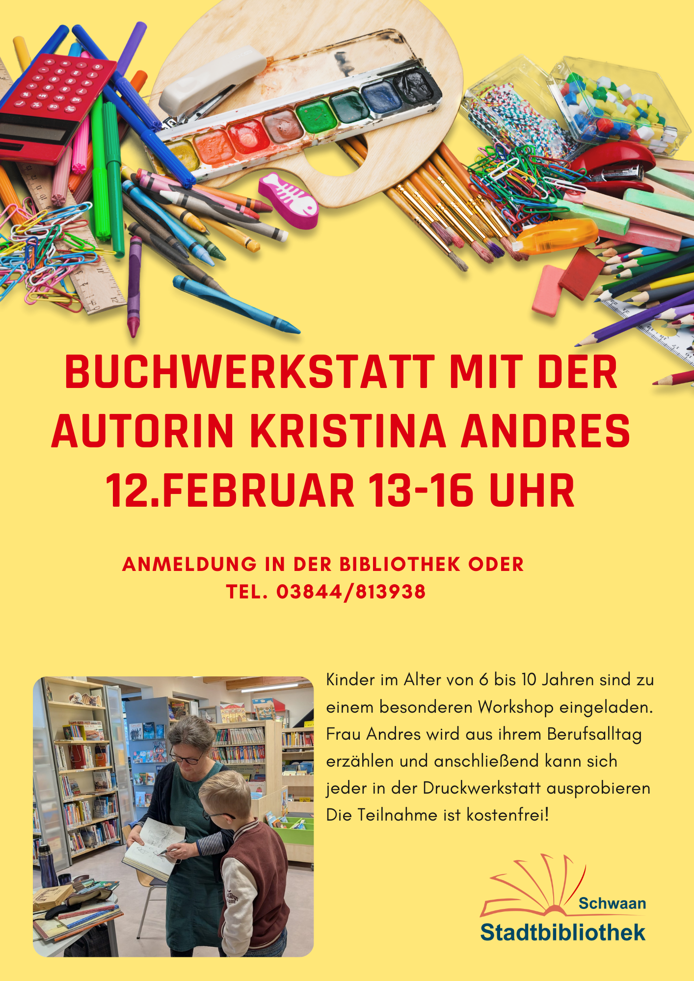 Book workshop in the library