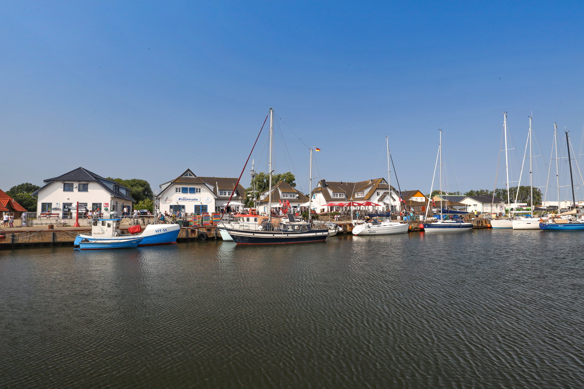 Port Vitte on the island of Hiddensee